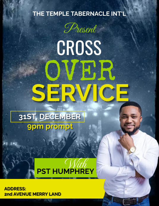 Plantilla de Crossover night | PosterMyWall