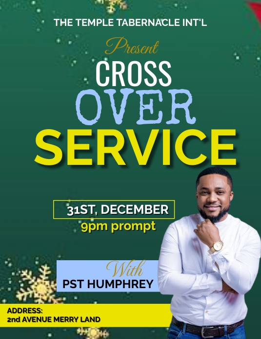 Plantilla de Crossover night | PosterMyWall