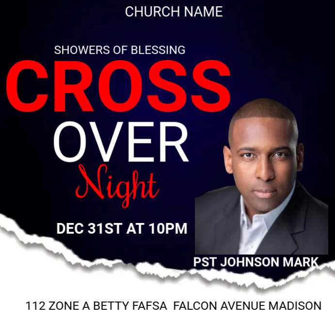 Copy of Crossover night service | PosterMyWall