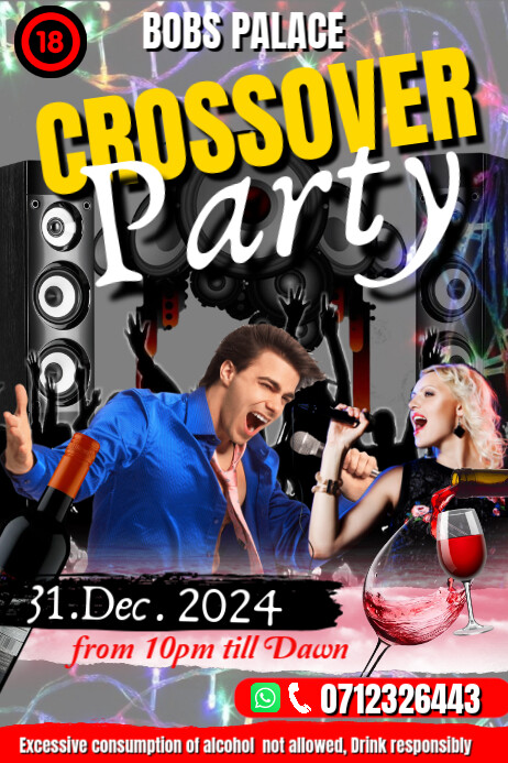 crossover party Template | PosterMyWall