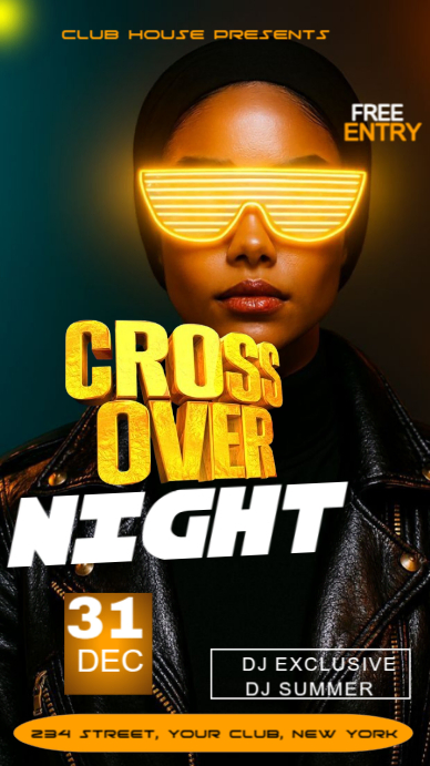 crossover party เทมเพลต | PosterMyWall