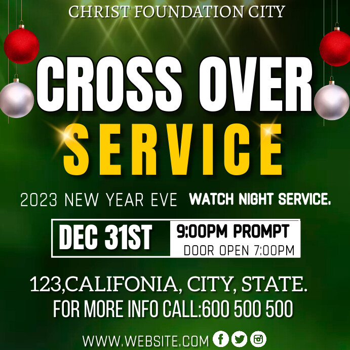 Plantilla de crossover service church invitation flyer | PosterMyWall