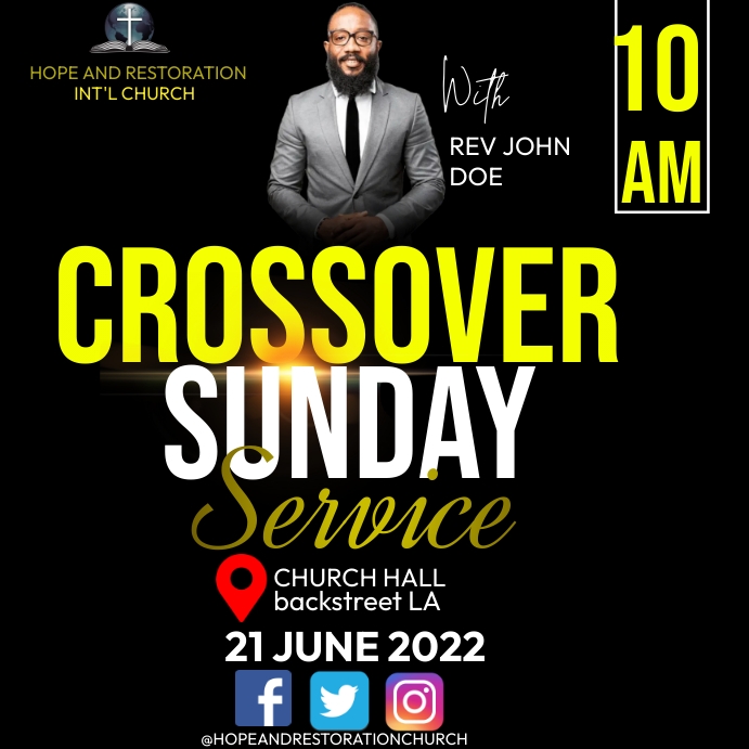 crossover service Template | PosterMyWall