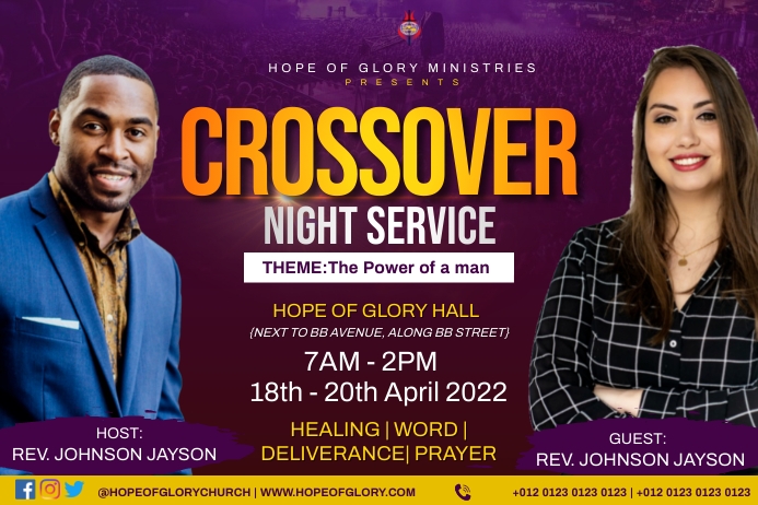 Crossover service Template | PosterMyWall