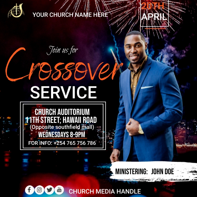 Plantilla de Servicio de Crossover | PosterMyWall