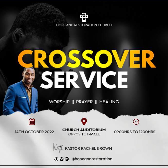 Plantilla de Servicio de Crossover | PosterMyWall