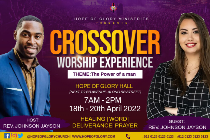 Crossover service Template | PosterMyWall