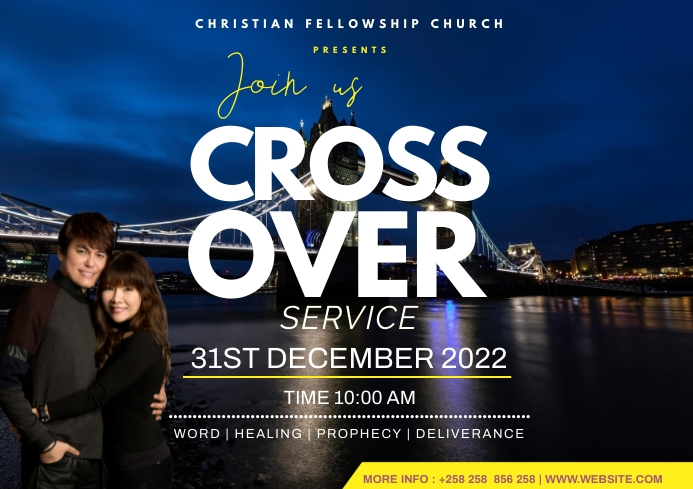 CROSSOVER SERVICE Template | PosterMyWall