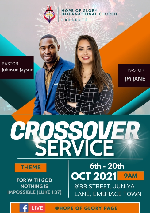 Crossover service Template | PosterMyWall