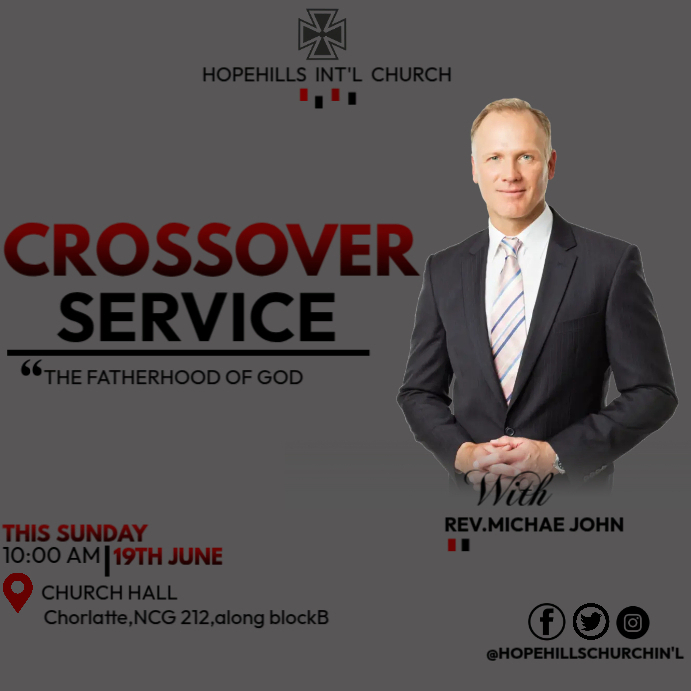 crossover service Template | PosterMyWall