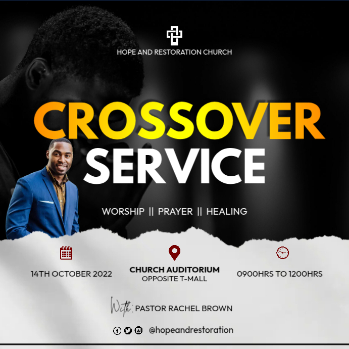 Layanan Crossover Templat | PosterMyWall