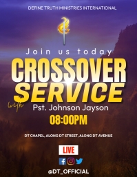 CROSSOVER SERVICE Template | PosterMyWall