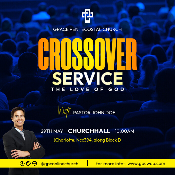 Layanan Crossover Templat | PosterMyWall