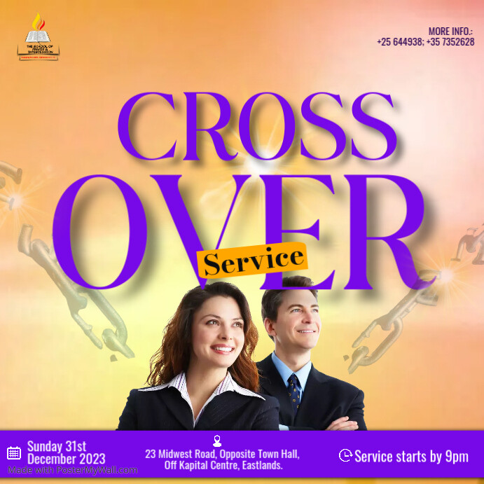 crossover service event Template | PosterMyWall