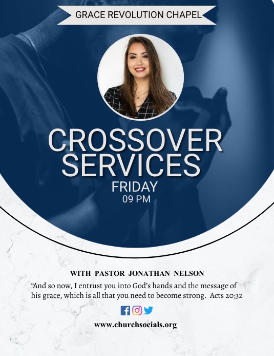 Copy of Crossover service flyer | PosterMyWall