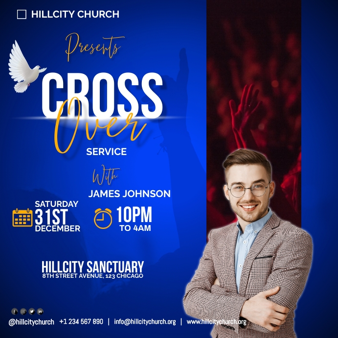 crossover service flyer Template | PosterMyWall