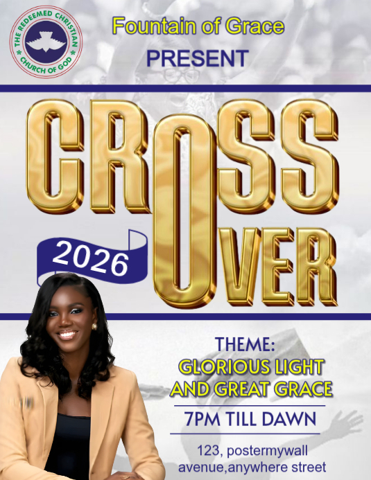 Crossover service flyer template | PosterMyWall