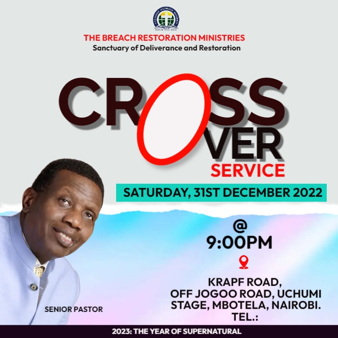 Crossover service into 2023 Template | PosterMyWall