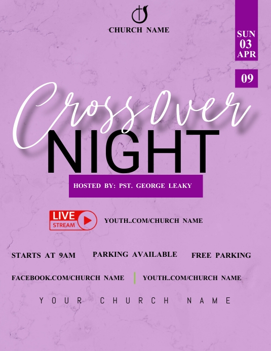 Crossover service poster Template | PosterMyWall