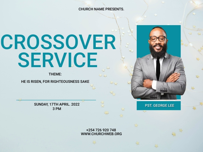 Copy of crossover service poster | PosterMyWall