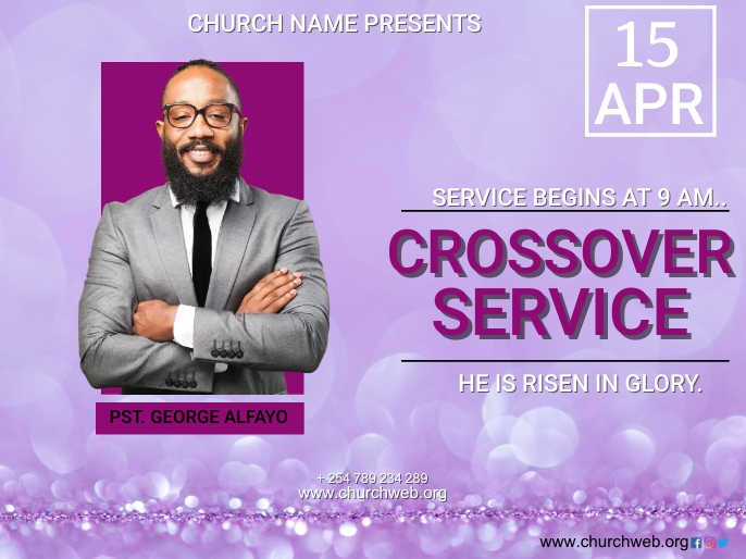 Crossover service poster Template | PosterMyWall