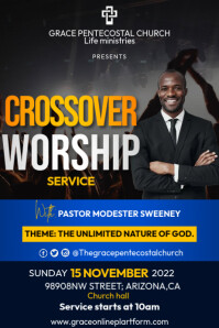 crossover worship Template | PosterMyWall