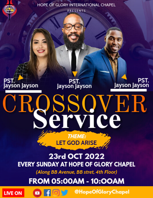 Crossover service Template | PosterMyWall