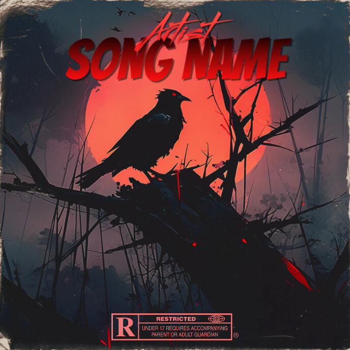 Crow Album Cover Templat | PosterMyWall