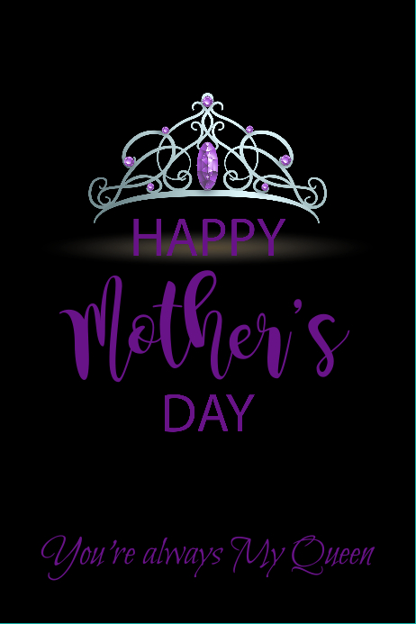 Plantilla de Del Del Día de La Madre de La Corona | PosterMyWall