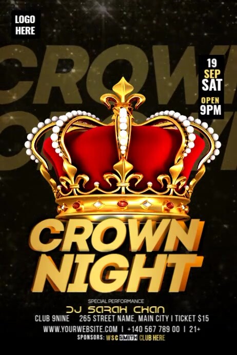 Crown Night Template | PosterMyWall