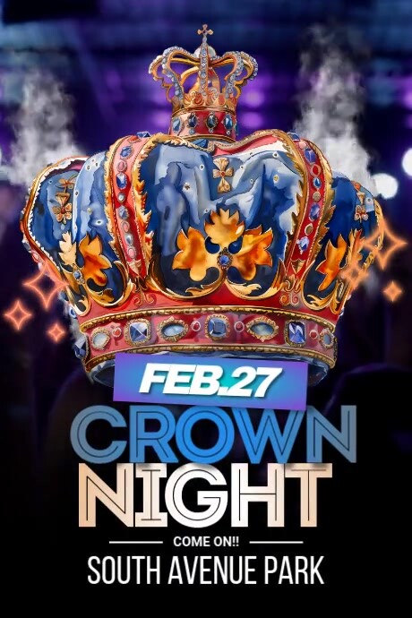 Crown Night Party Video Template | PosterMyWall