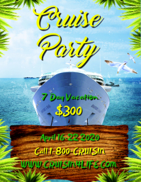 CRUISE PARTY FLYER TEMPLATE | PosterMyWall
