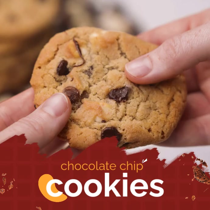 Crunchy Chocolate Cookies Video Ad | PosterMyWall