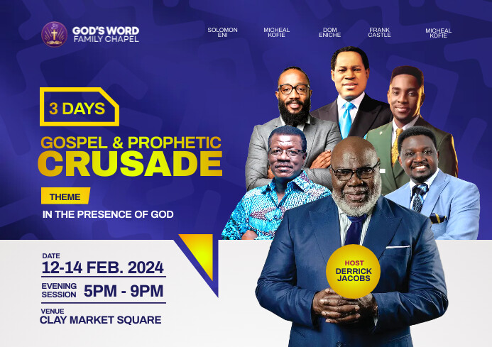 crusade church flyer (1) Template | PosterMyWall