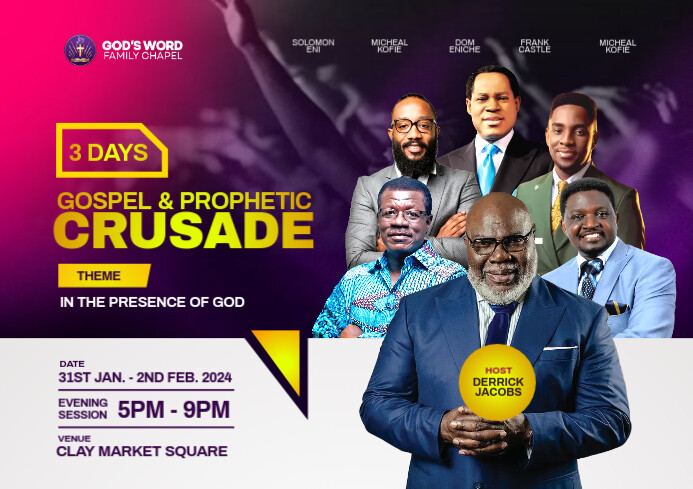 crusade church flyer Template | PosterMyWall