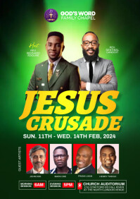 crusade church flyer Template | PosterMyWall