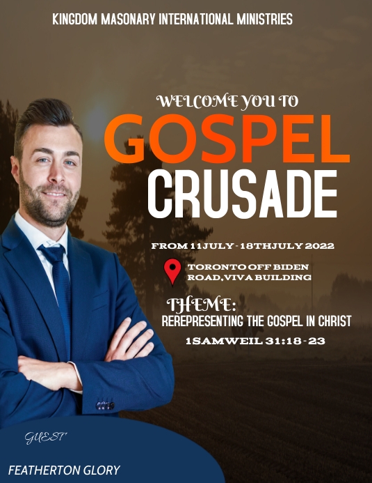 Copy of CRUSADE POSTER TEMPLATE | PosterMyWall