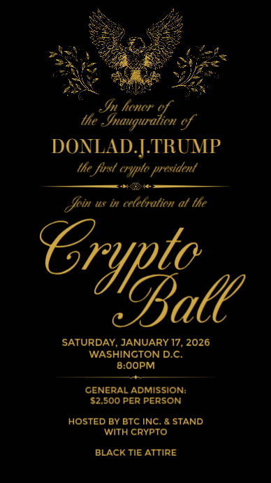 Crypto Ball Trump Inauguration Party Story Template | PosterMyWall