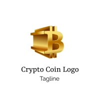 Crypto coin logo design template | PosterMyWall