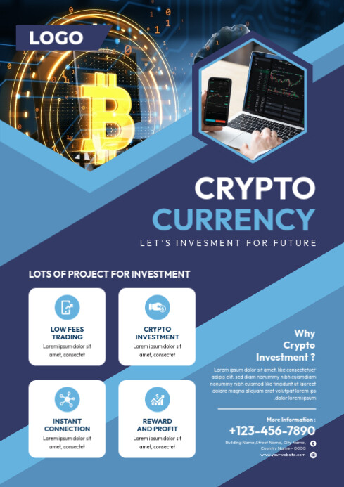Crypto Currency Flyer Template | PosterMyWall