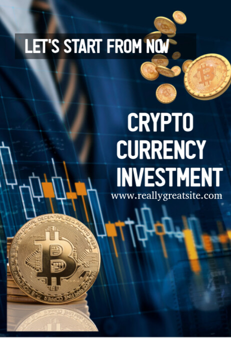 Crypto Currency Investment Poster Template | PosterMyWall