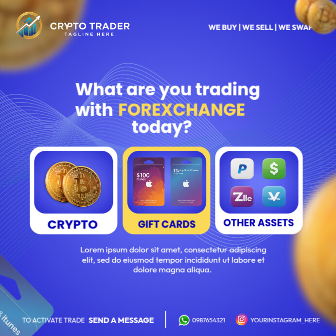 Plantilla de Crypto Flyers Template | PosterMyWall