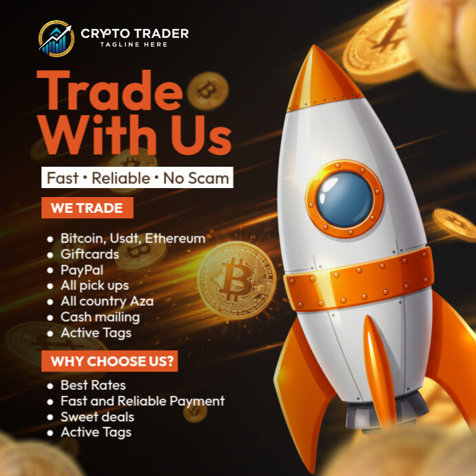 Plantilla de Crypto Rocket Deals | PosterMyWall