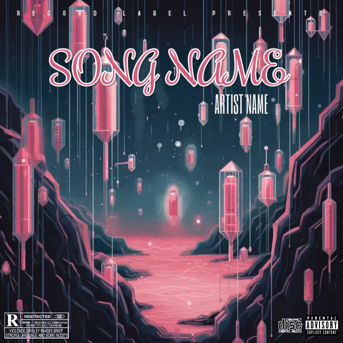 CRYSTALS ALBUM SONG MIXTAPE COVER TEMPLATE | PosterMyWall