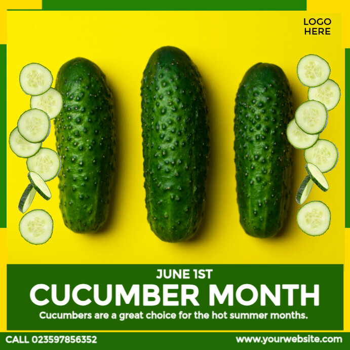 Copy of Cucumber Month Ad | PosterMyWall