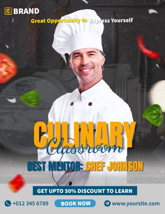 Culinary Class Template | PosterMyWall