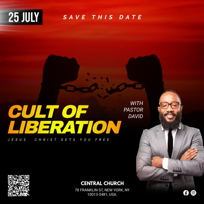 Cult of liberation template | PosterMyWall