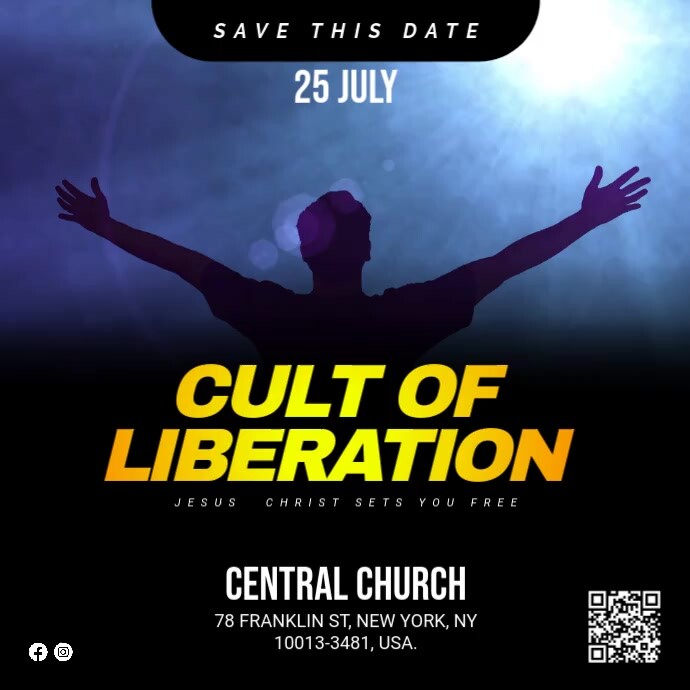 Copy of Cult of liberation video template | PosterMyWall