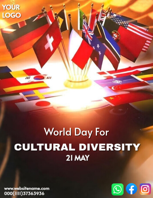 Cultural Diversity Day Flyer (us Letter) Template | PosterMyWall