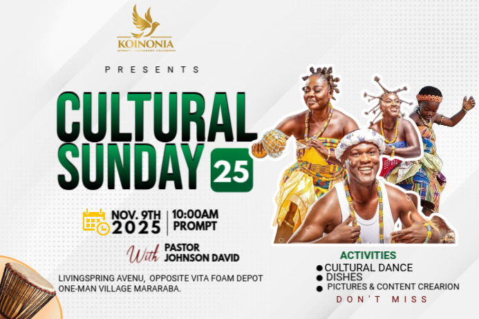 Cultural Sunday Template | PosterMyWall